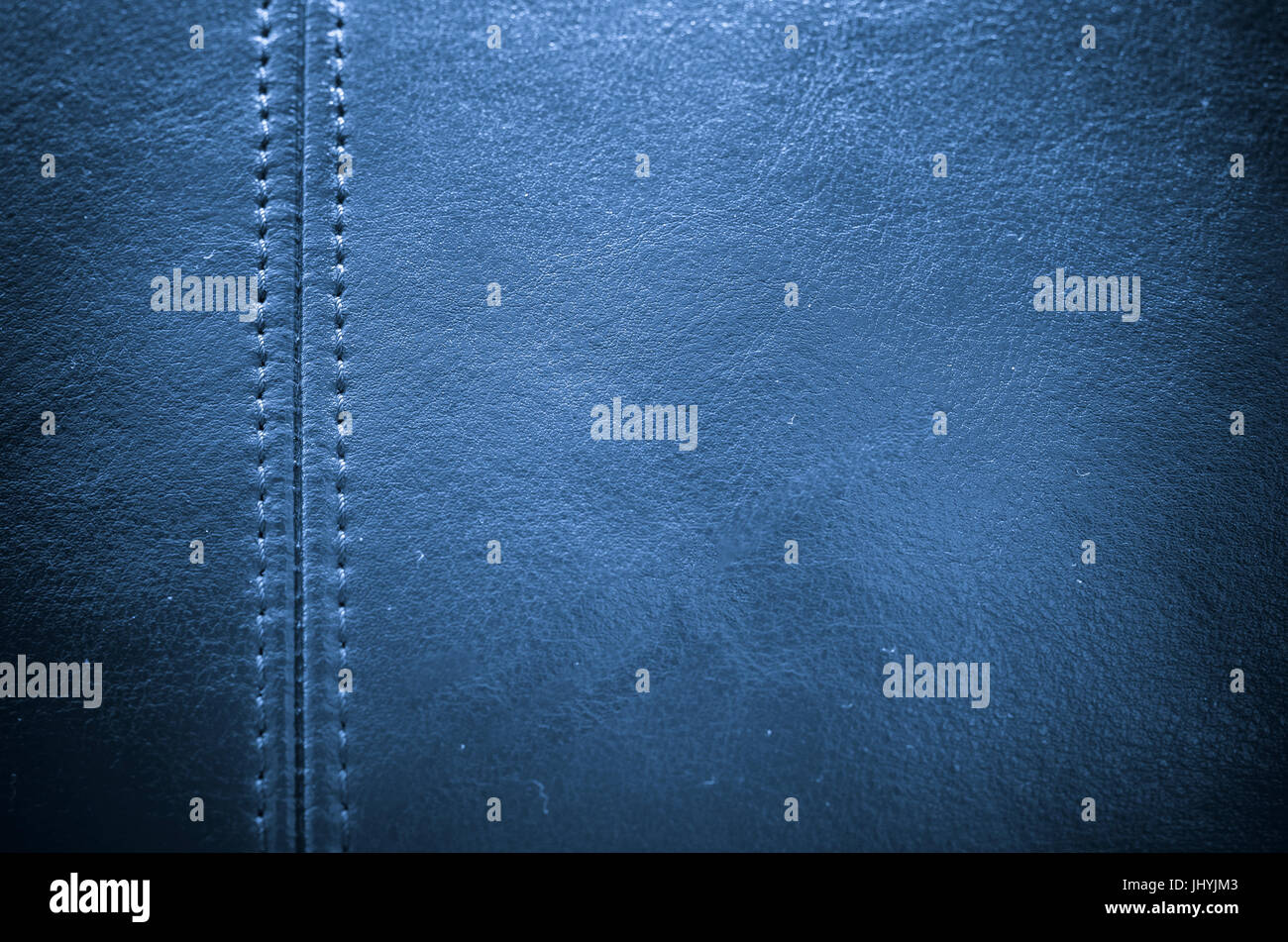 Sewing blue leather ,texture background Stock Photo - Alamy