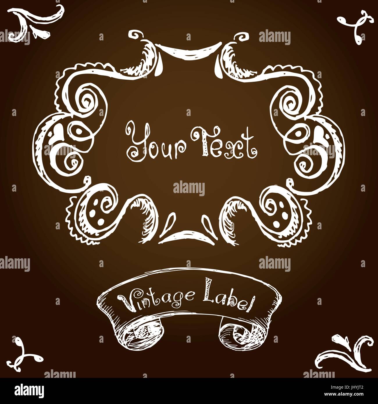 vintage label, hand drawing, vector Stock Vector Image & Art - Alamy