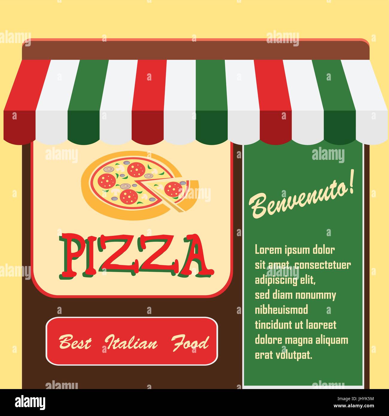 Pizzeria vector vectors hi-res stock photography and images - Alamy