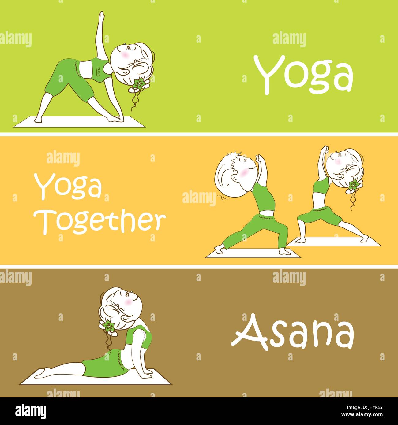 Yoga vector banner. Professional banner templates or banner design for ...
