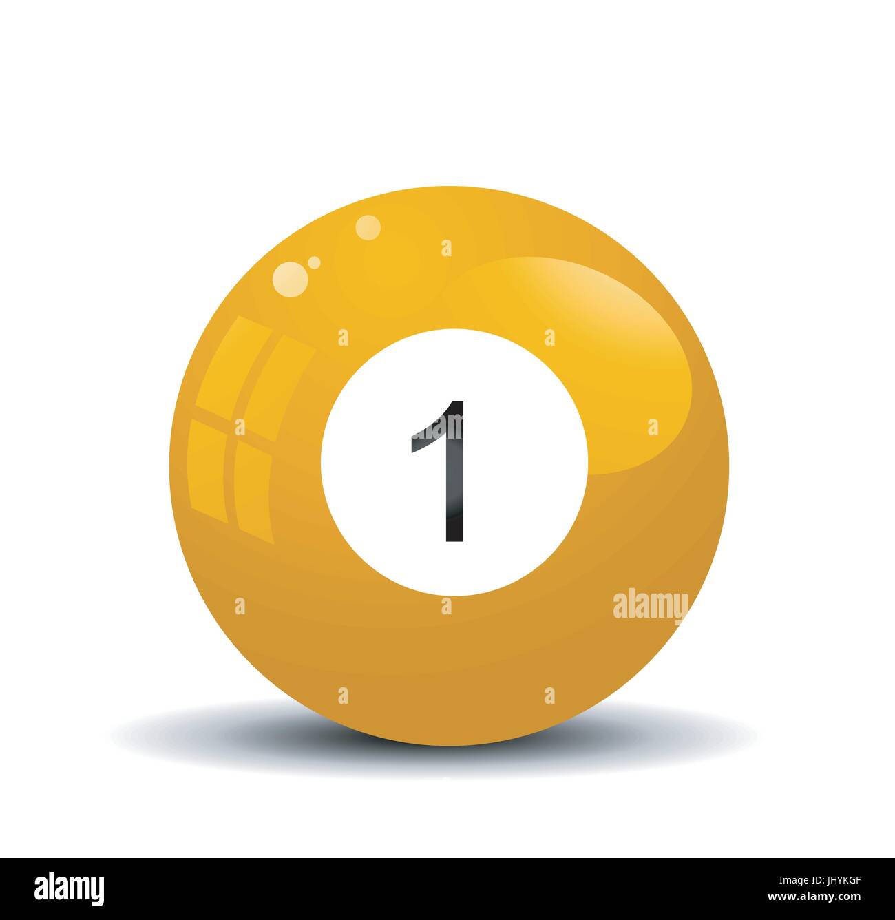 Pool ball vector illustration on white Stock Vector Image & Art - Alamy