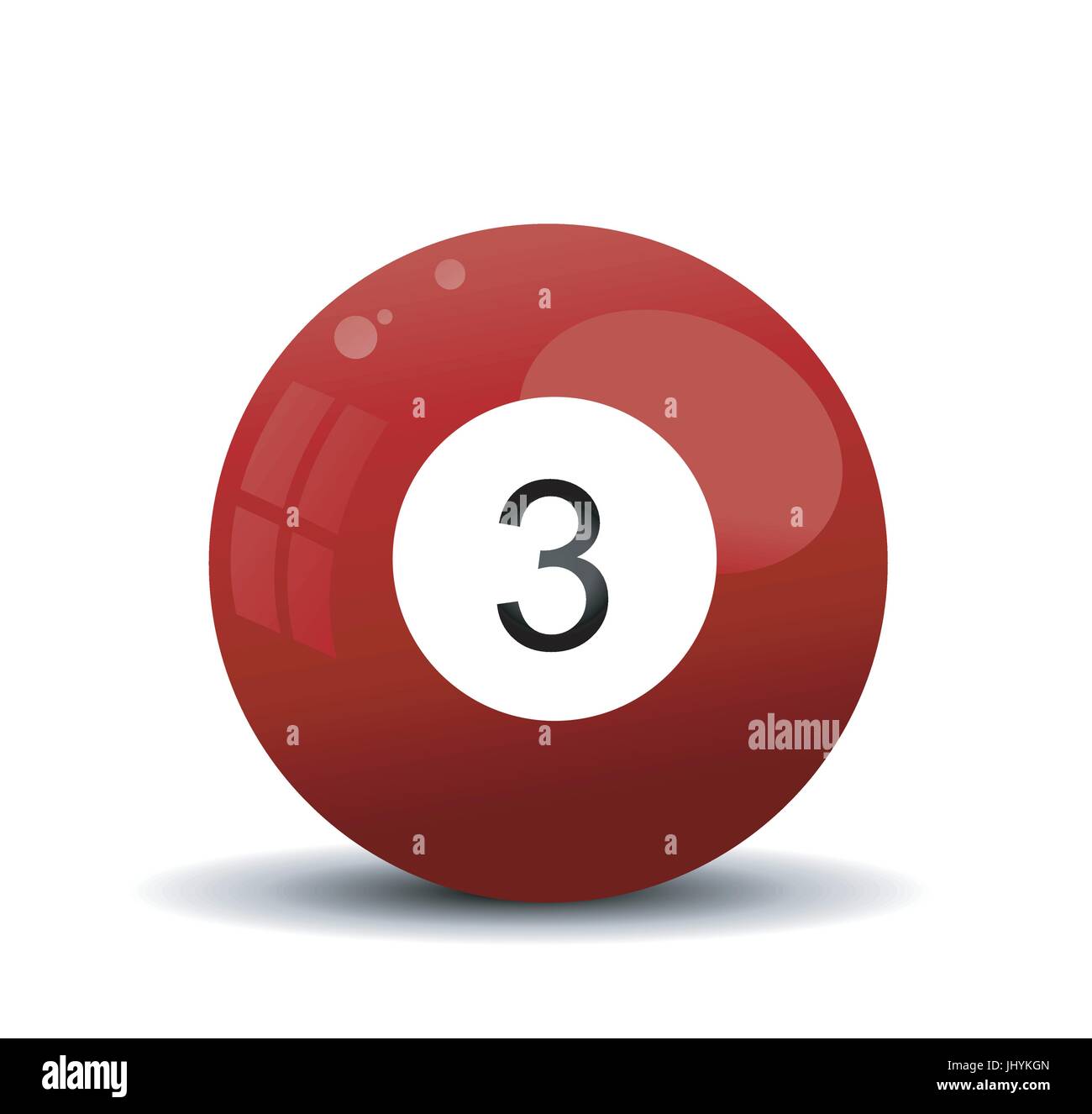 Pool ball vector illustration on white Stock Vector Image & Art - Alamy