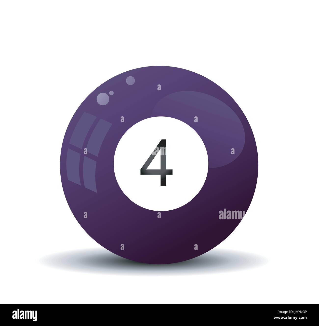 Pool ball vector illustration on white Stock Vector Image & Art - Alamy