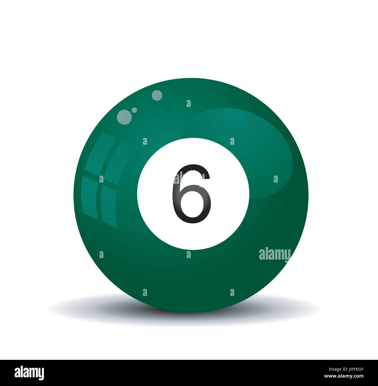 Pool ball vector illustration on white Stock Vector Image & Art - Alamy