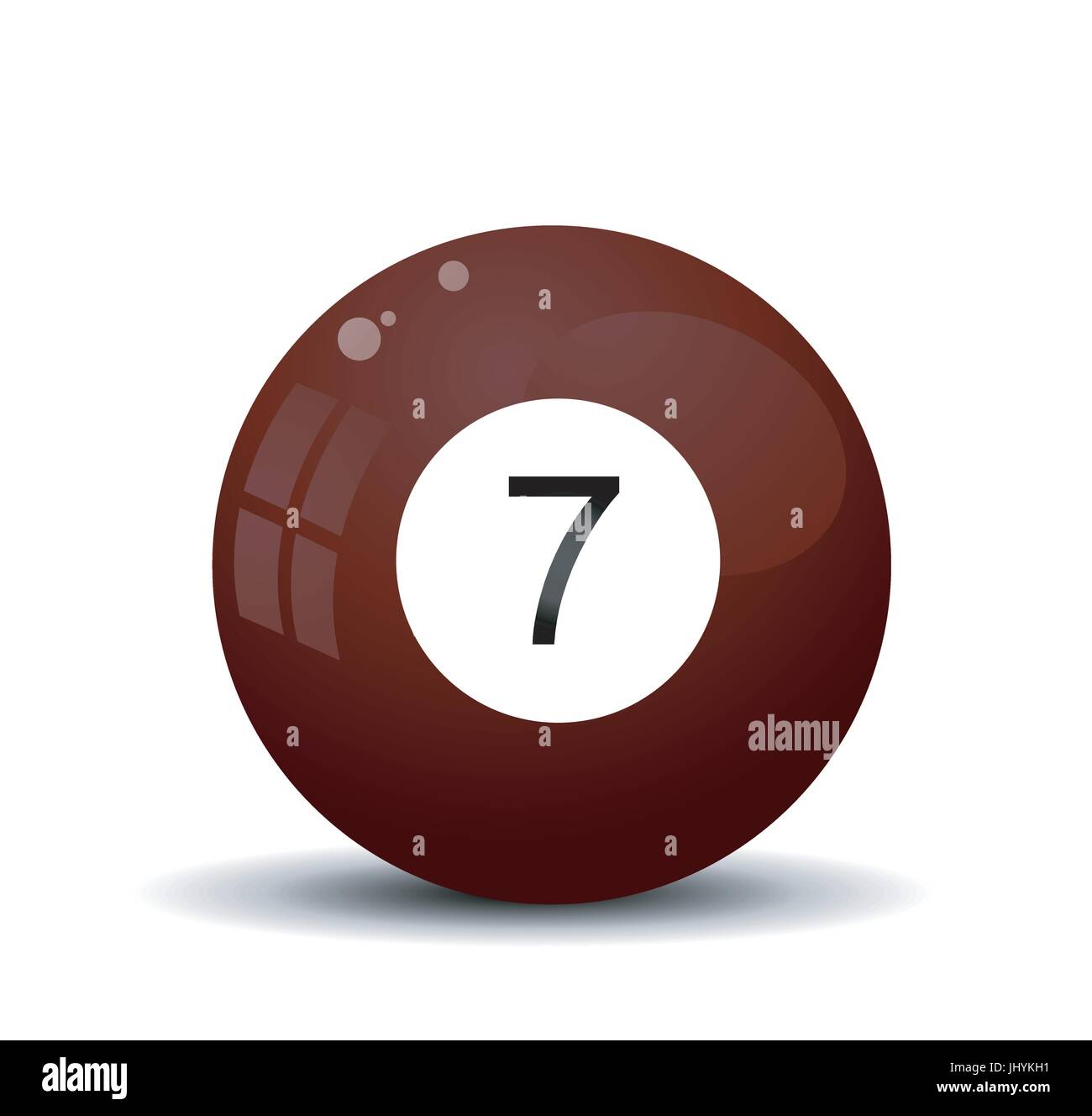 Pool ball vector illustration on white Stock Vector Image & Art - Alamy