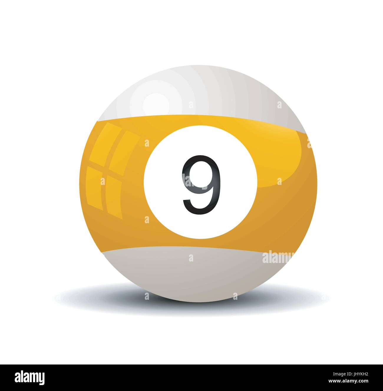 Pool ball vector illustration on white Stock Vector Image & Art - Alamy