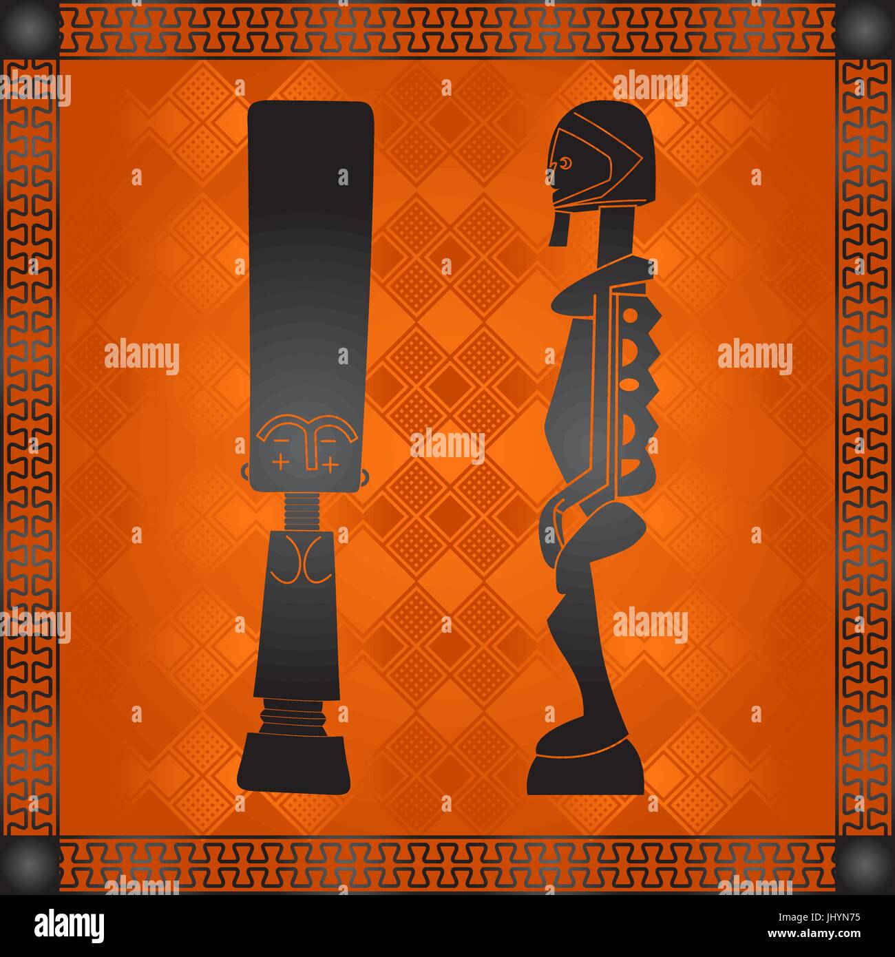 African Narional Arts and cultural symbols Stock Vector Image & Art - Alamy