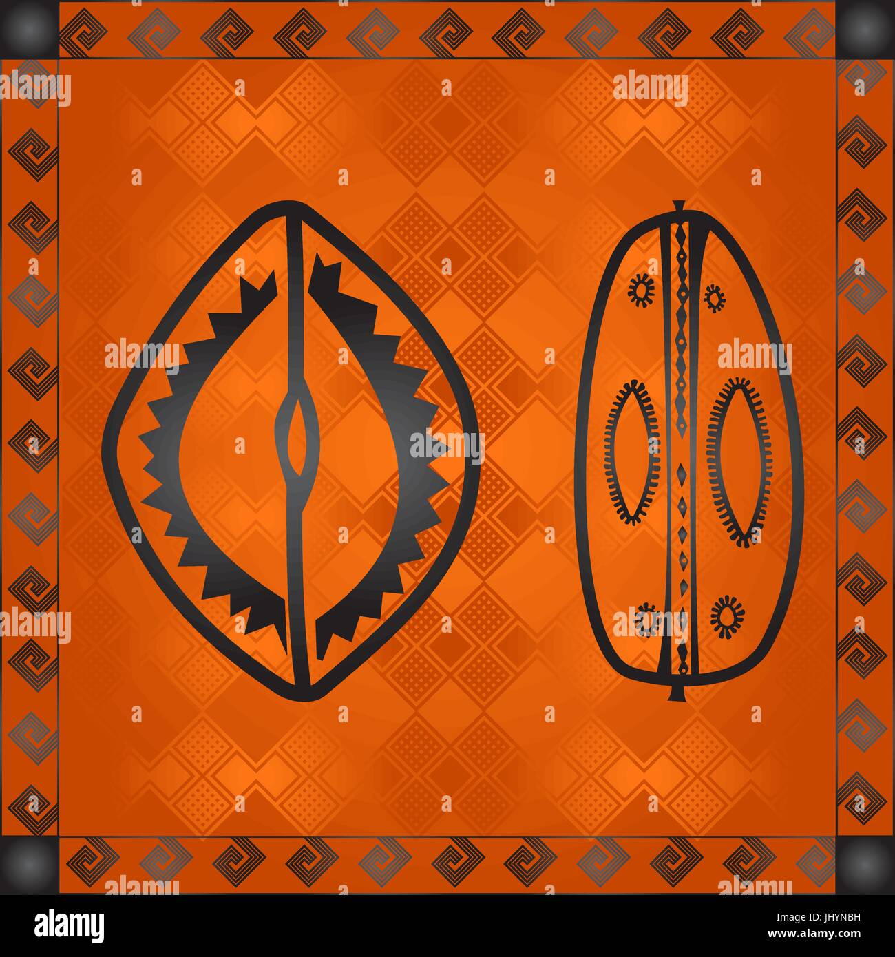 African Narional Arts and cultural symbols Stock Vector Image & Art - Alamy