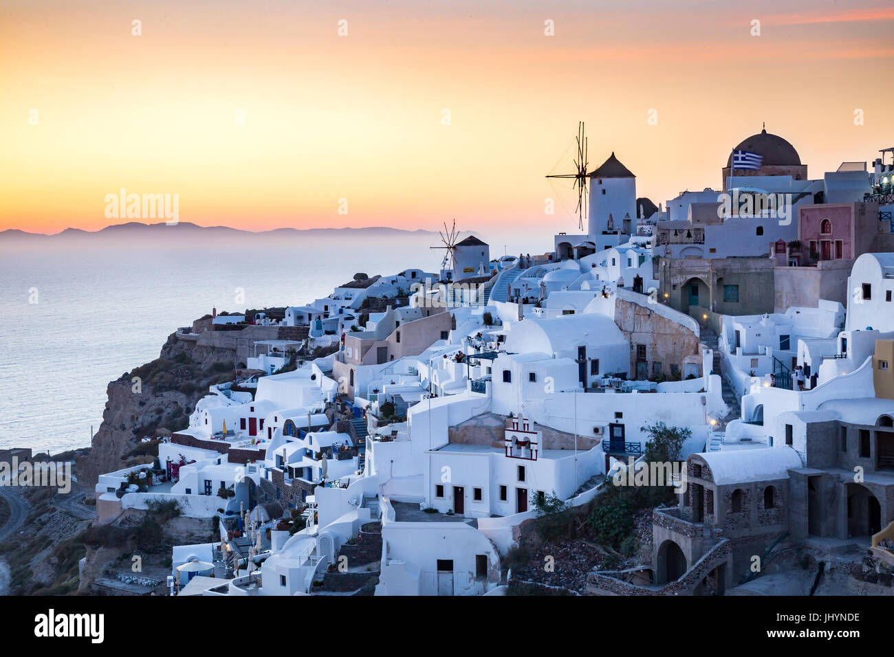Santorini oia castle hi-res stock photography and images - Alamy