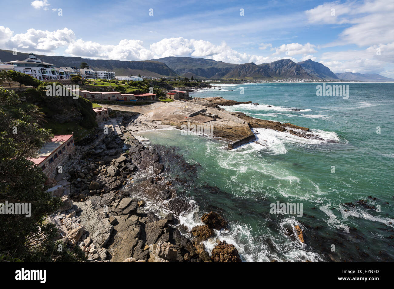 The Old Harbour of Hermanus, Western Cape, South Africa, Africa Stock ...