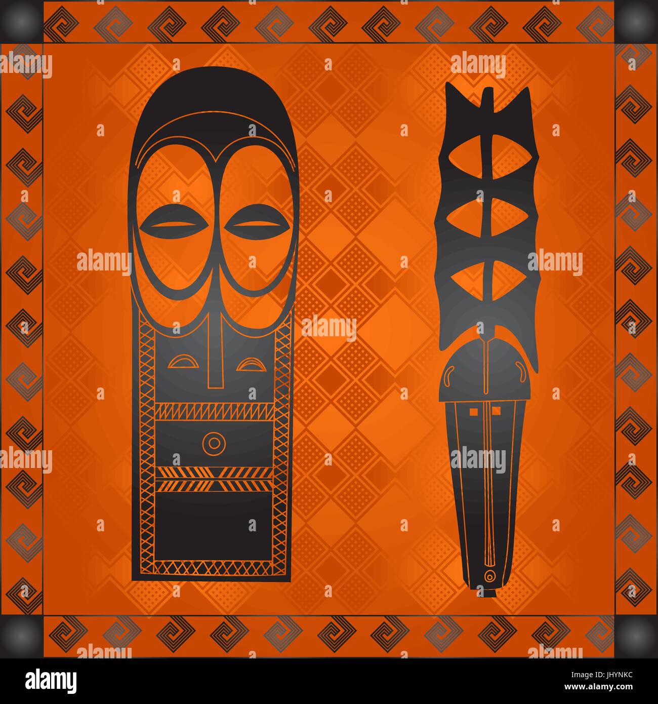 African Narional Arts and cultural symbols Stock Vector Image & Art - Alamy