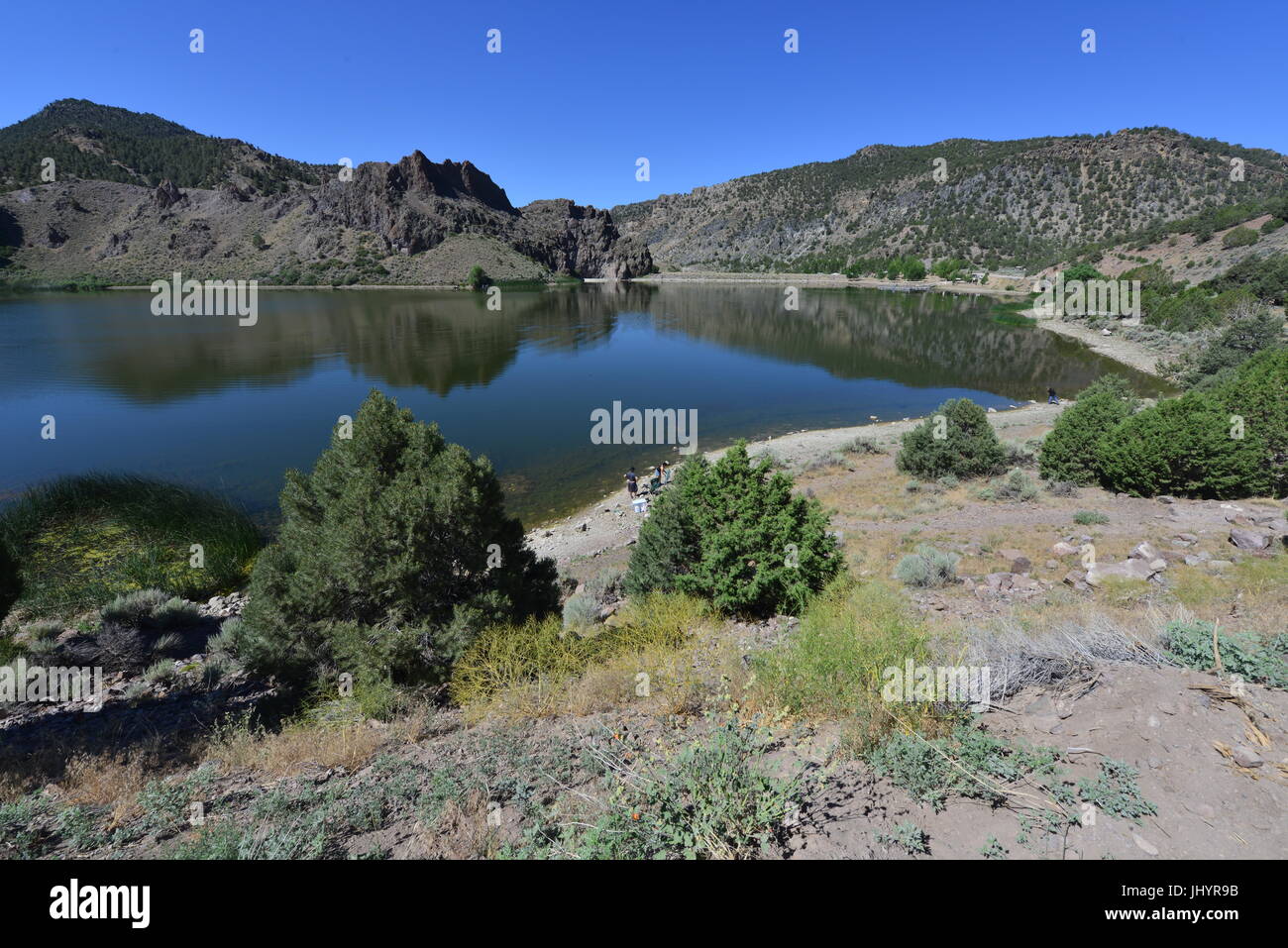 The Lake at Spring Valley State Park in Nevada Stock Photo - Alamy