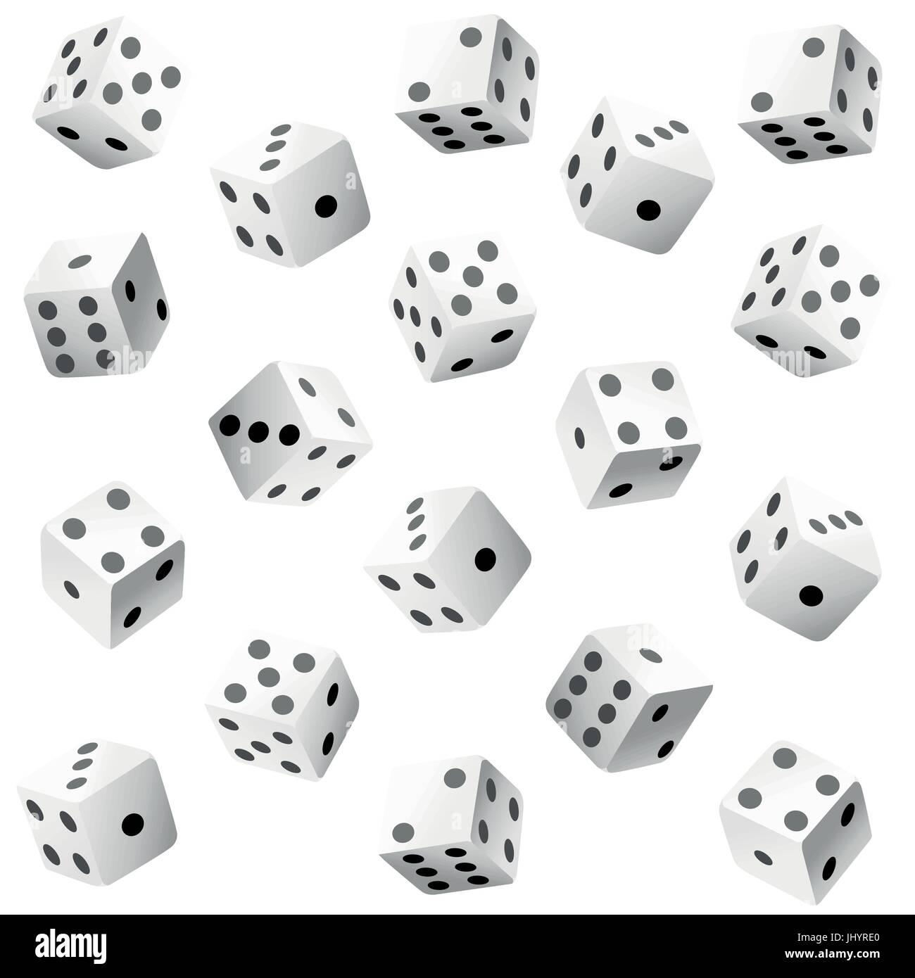 Six dice Stock Vector Images - Alamy