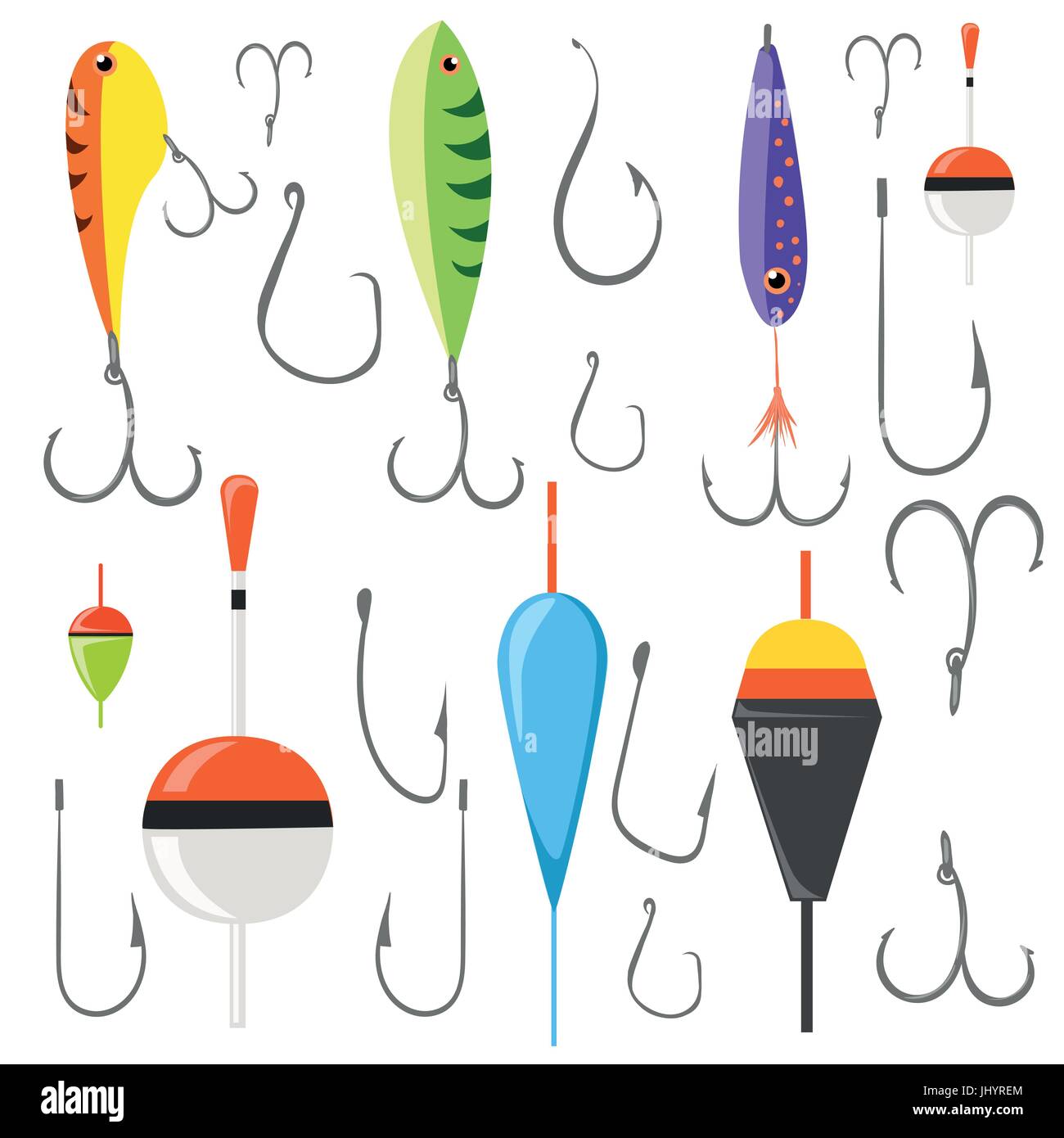 Pike fish spinning on Stock Vector Images - Alamy