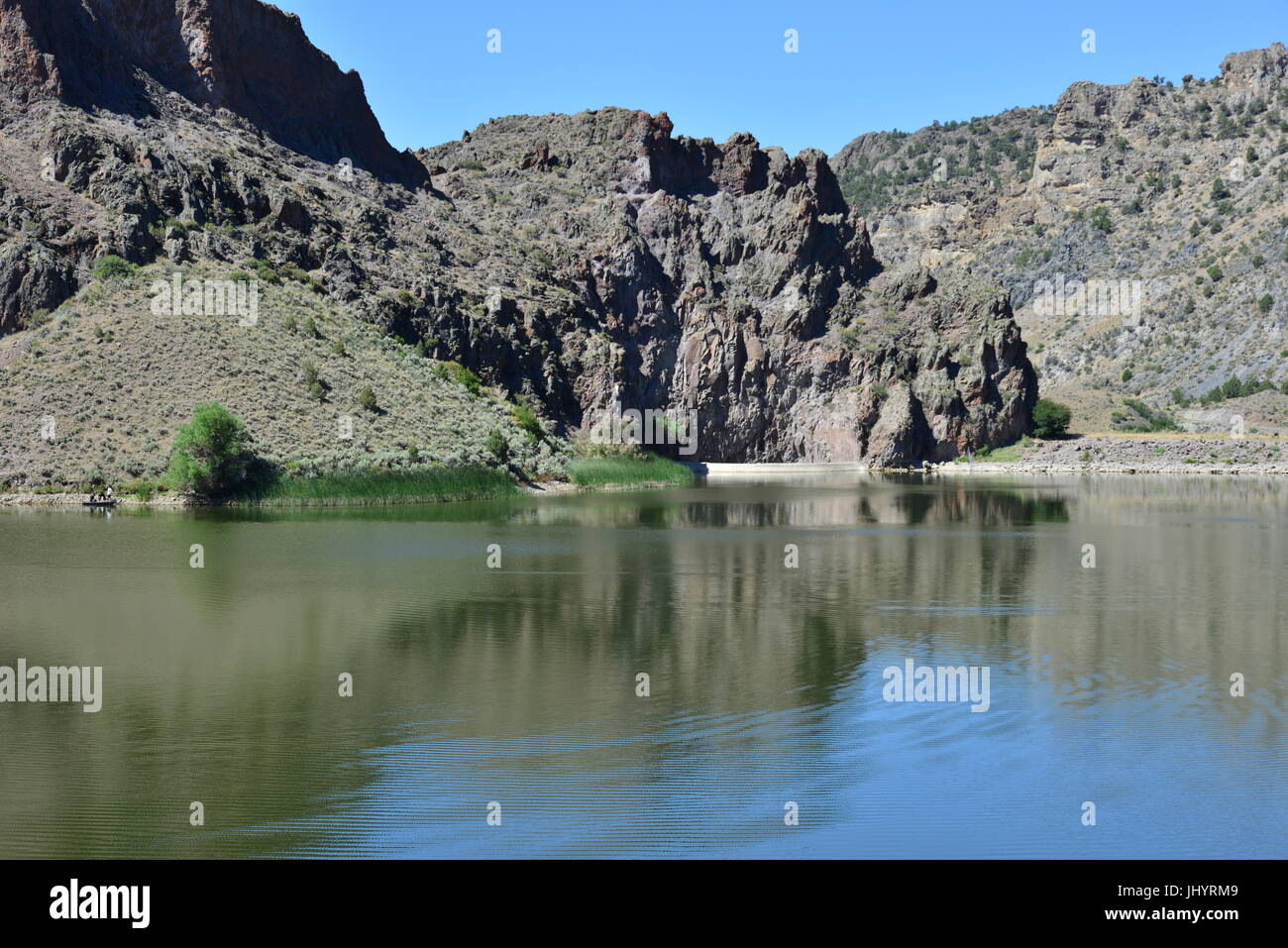 The Lake at Spring Valley State Park in Nevada Stock Photo - Alamy