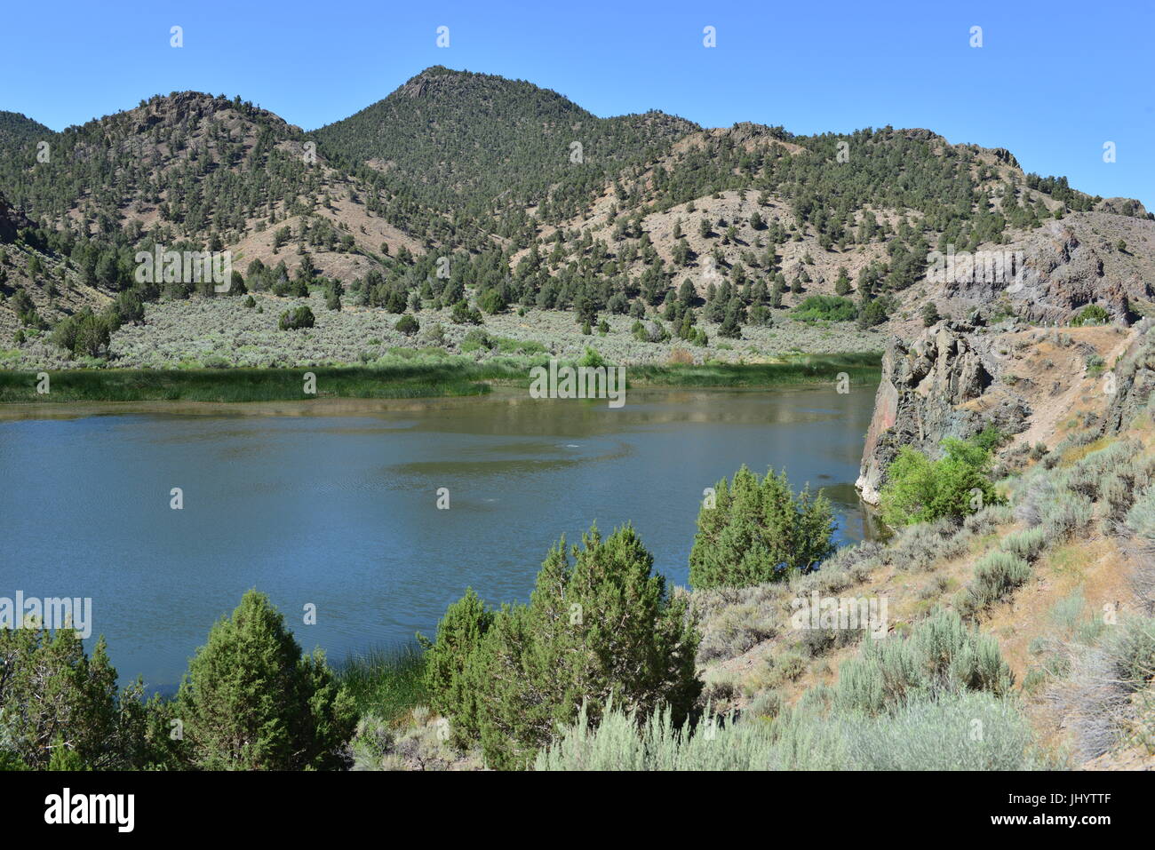 The Lake at Spring Valley State Park in Nevada Stock Photo - Alamy