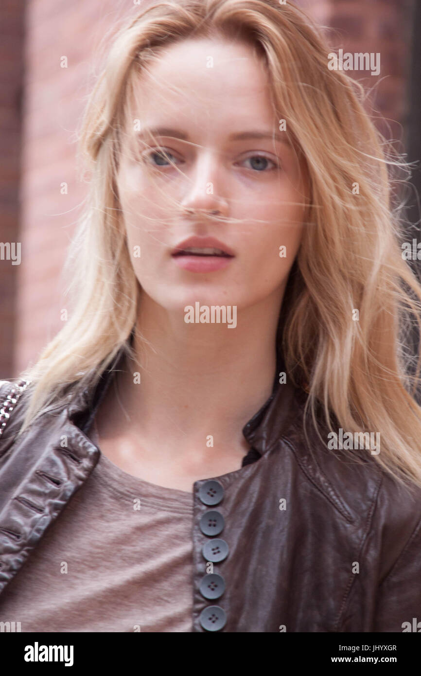 Beautiful glowing skin No Makeup beauty portrait of Fashion model ...