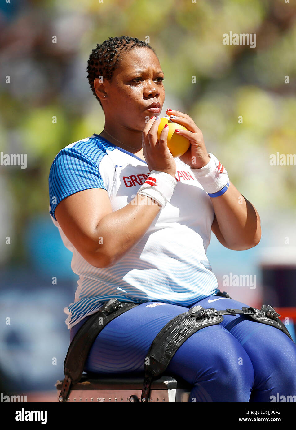 Great Britain's Vanessa Wallace competes in the Women's Shot Put F34 ...