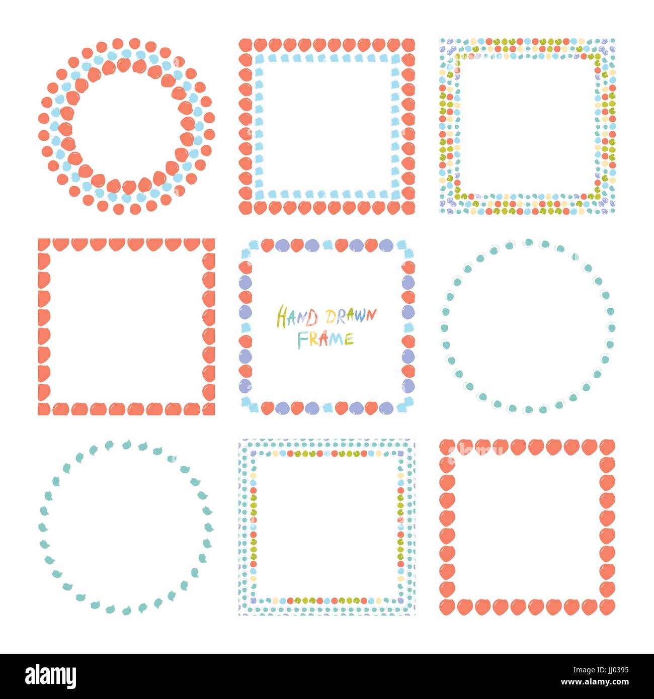 Colorful abstract frame set Stock Vector Image & Art - Alamy