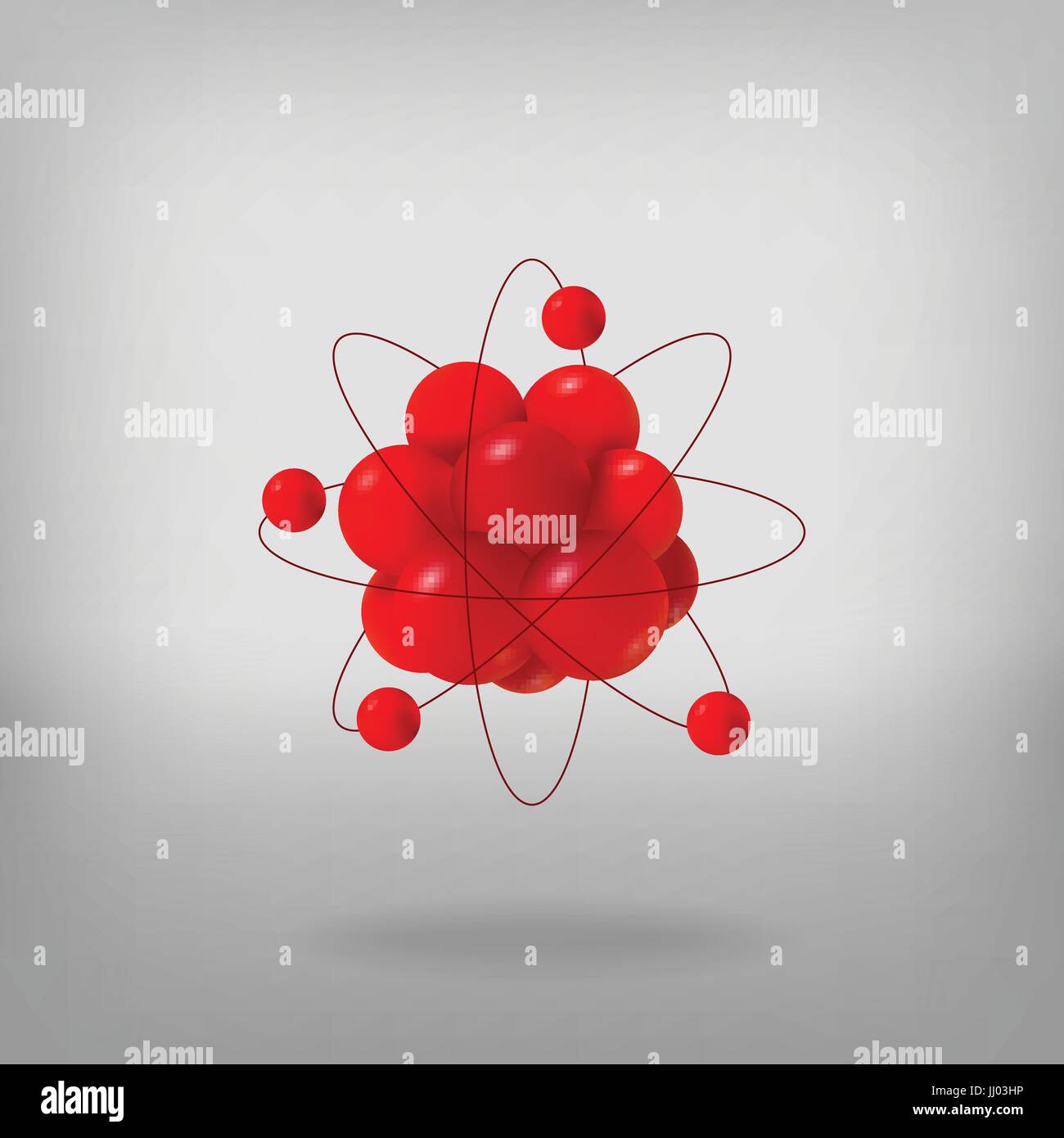 3d abstract atom structure Stock Vector Image & Art - Alamy