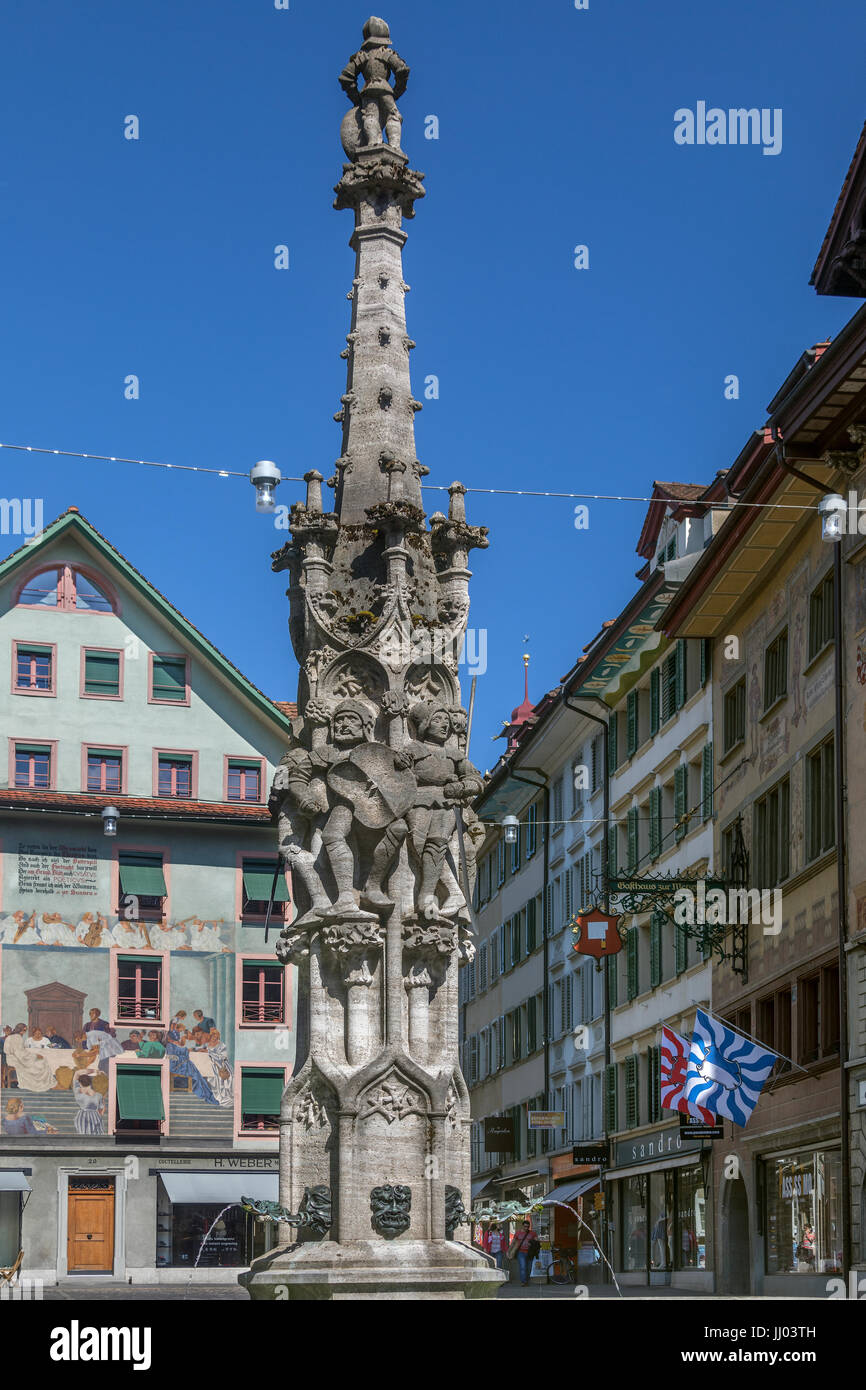 Fountain lucerne city switzerland hi-res stock photography and images ...