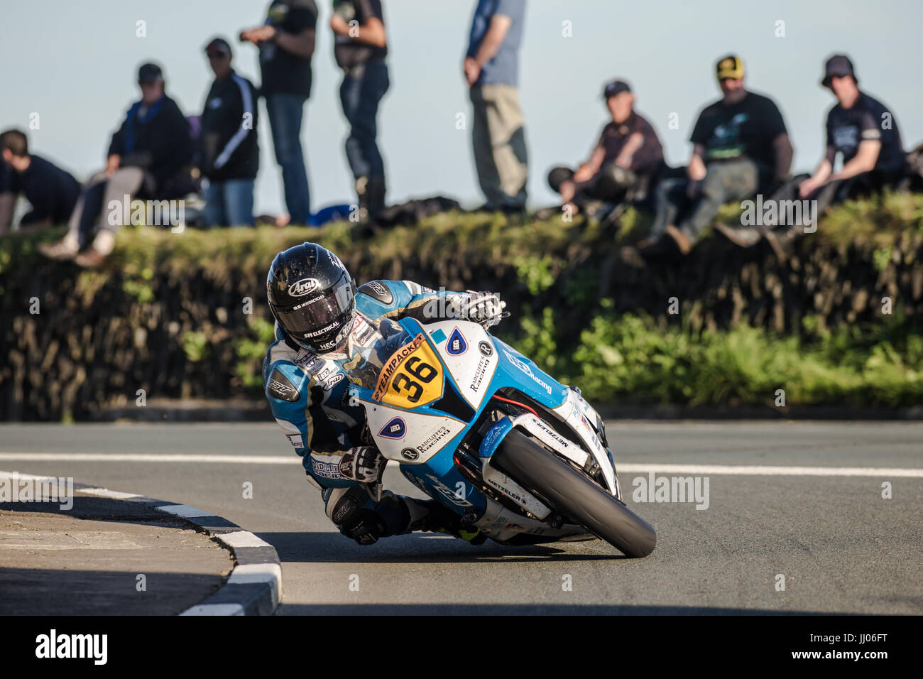 Road racing action from the Southern 100 road races 2017, Isle of Man ...
