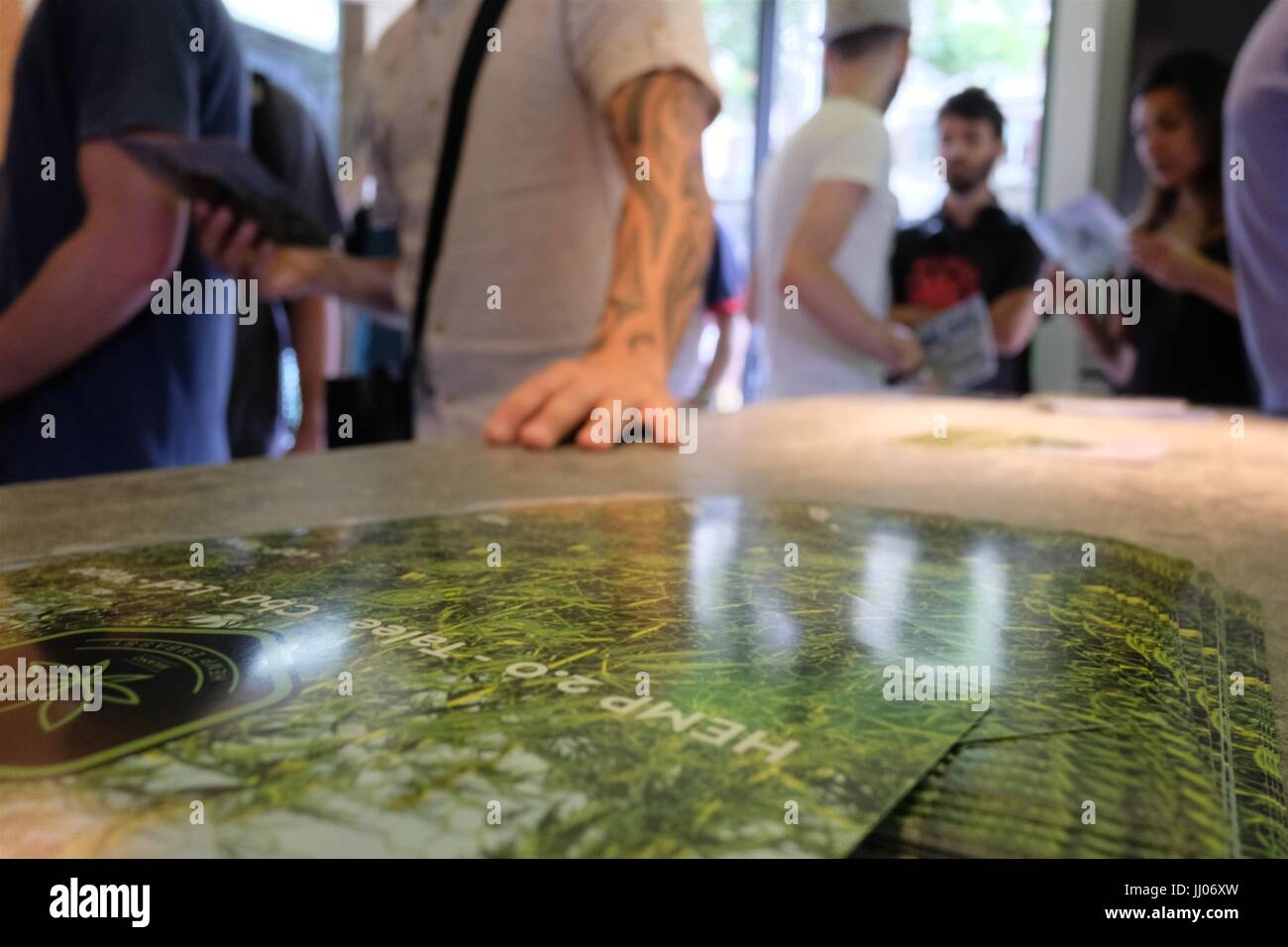 Hemp Embassy, the first legal marijuana shop, on Viale Tibaldi in Milan ...