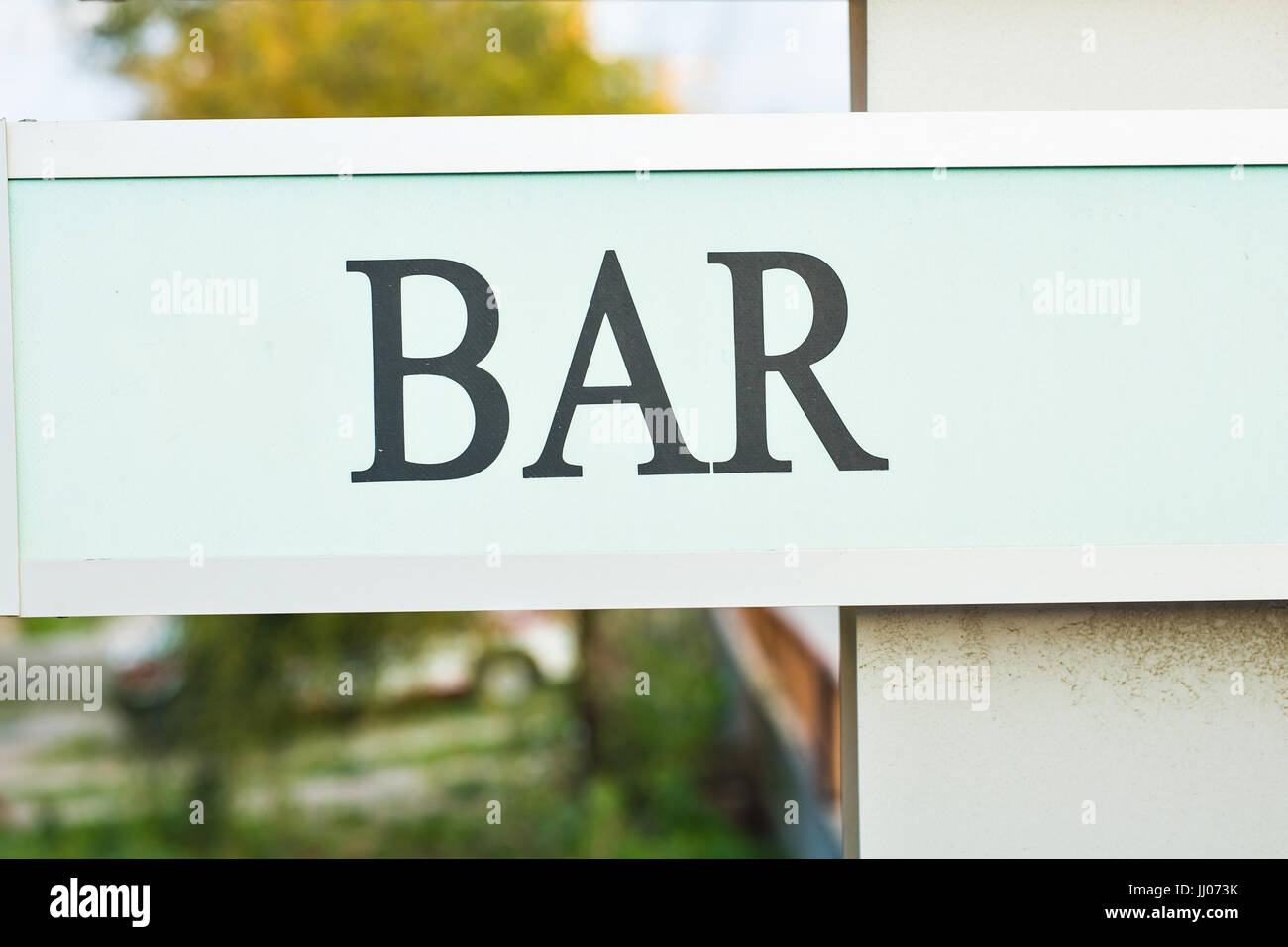 inscription bar sign Stock Photo - Alamy