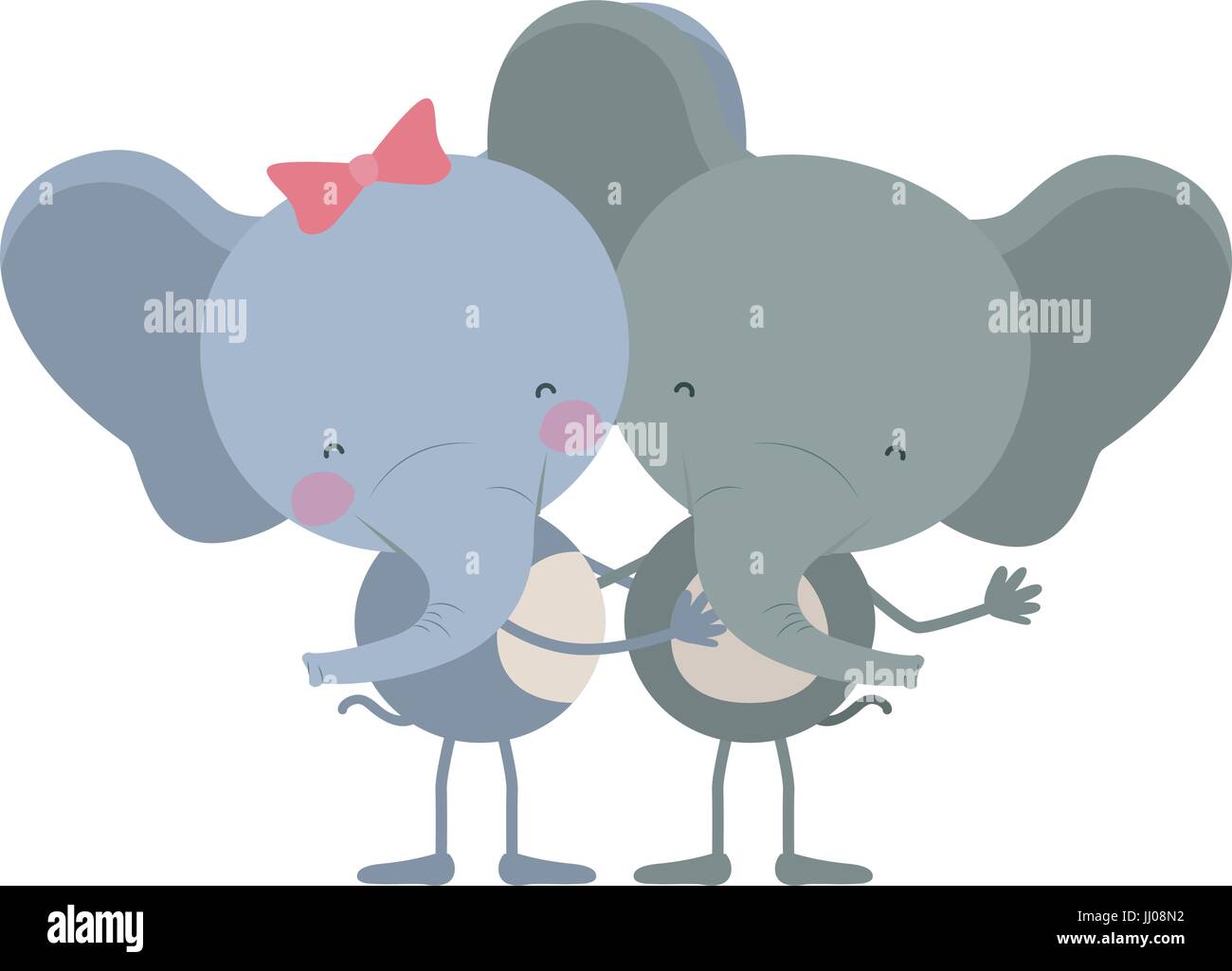 Elephants hug hi-res stock photography and images - Alamy