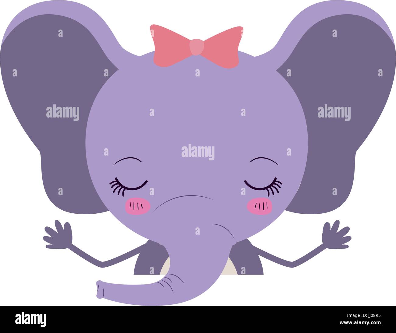 colorful caricature half body of cute happines expression female ...
