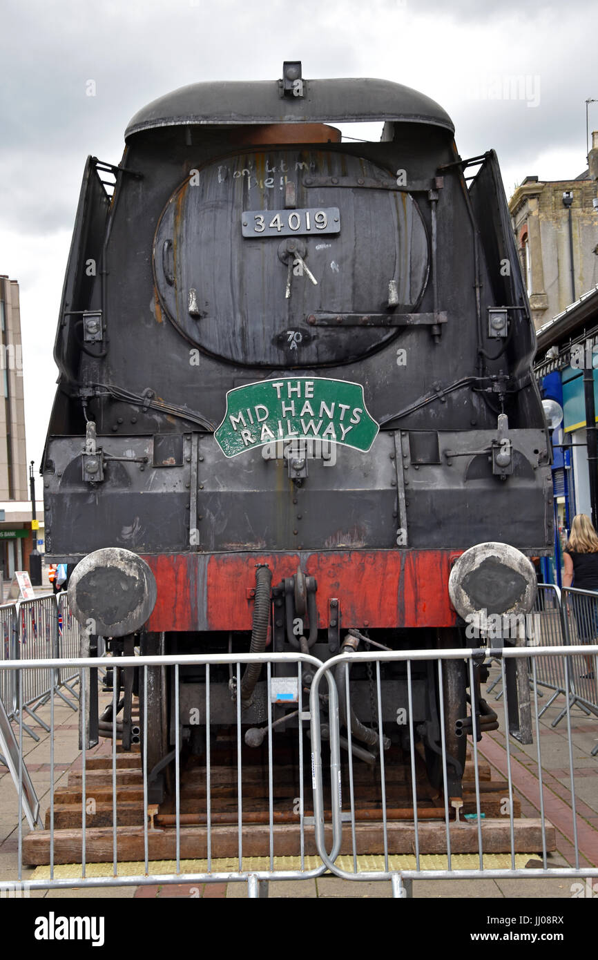 Wadebridge steam train on display in Eastleigh town, celebrating the ...
