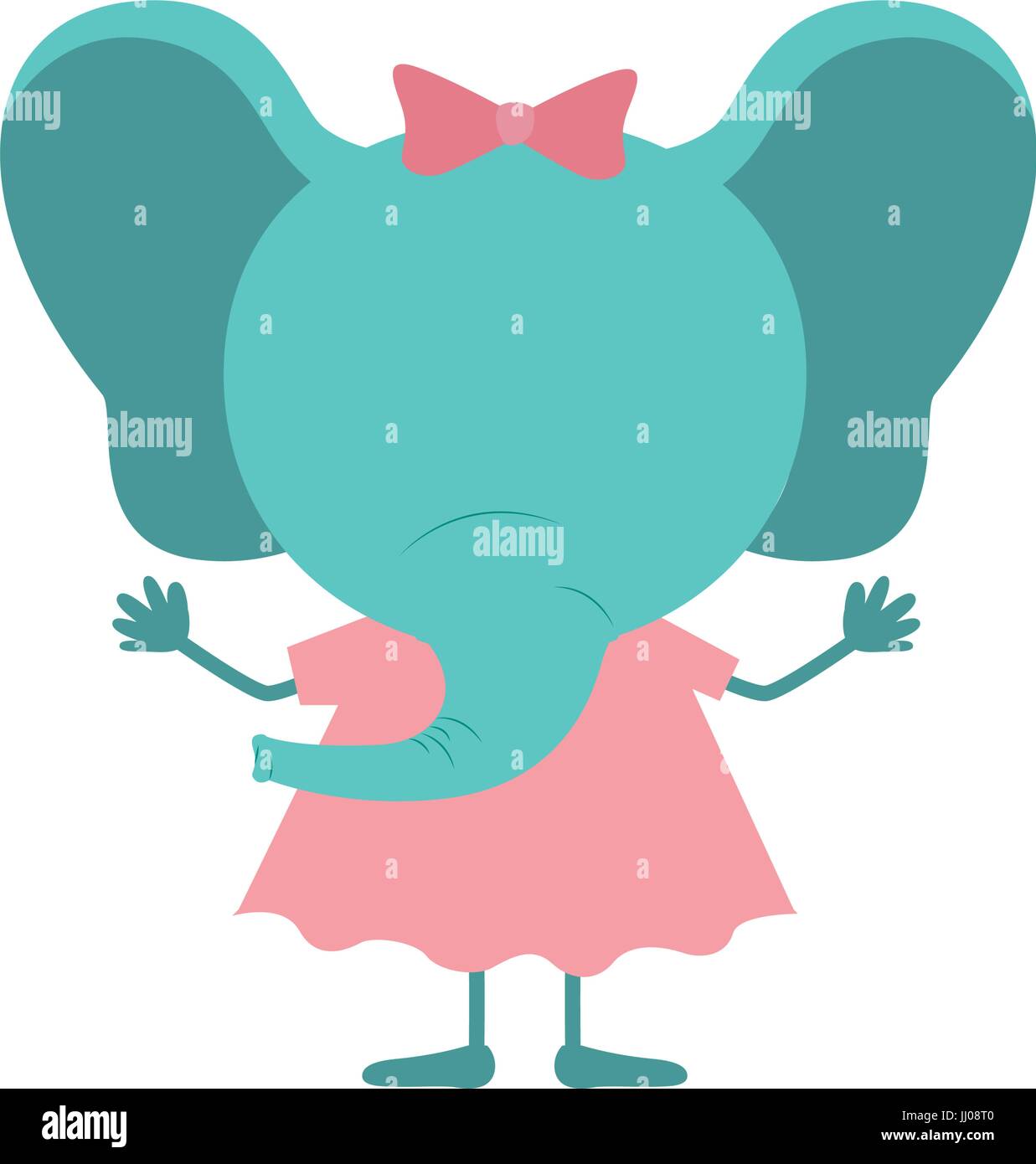 Female elephant africa Stock Vector Images - Alamy