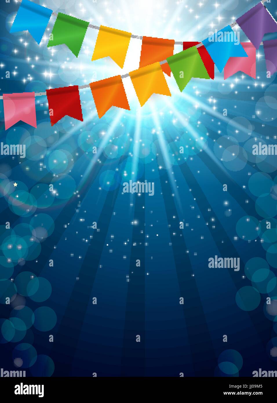 Party Background with Flags Vector Illustration Stock Vector Image ...
