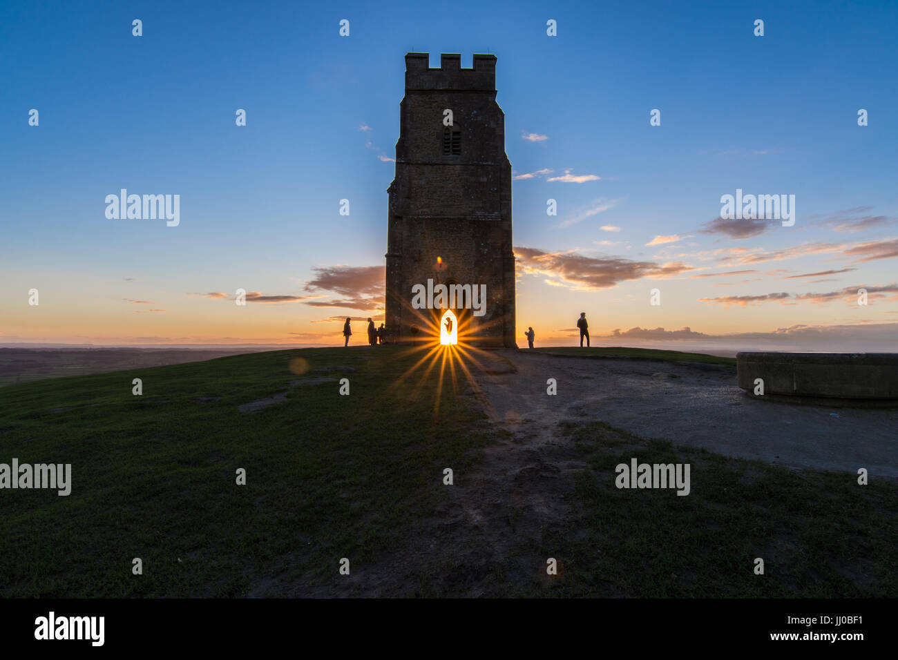 Glastonbury tor sunset hi-res stock photography and images - Alamy