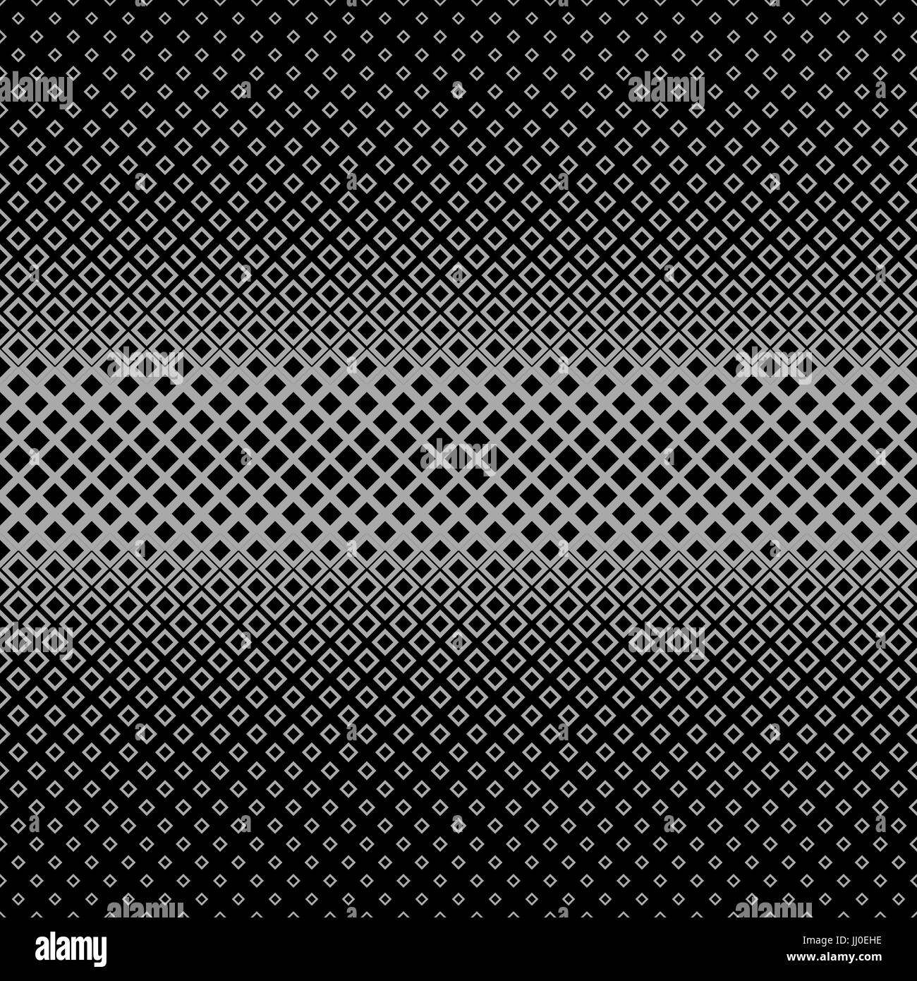 Symmetrical abstract halftone square pattern background - vector graphic from squares in varying ...