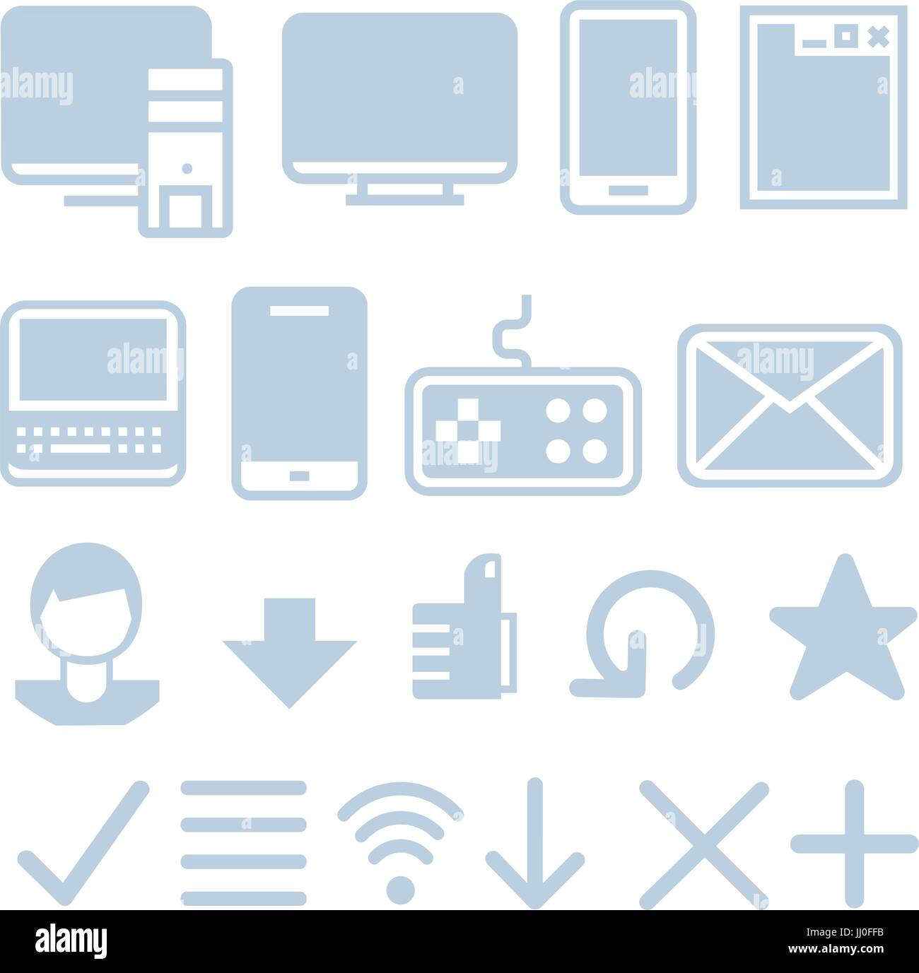 Internet technologies icon set Stock Vector Image & Art - Alamy