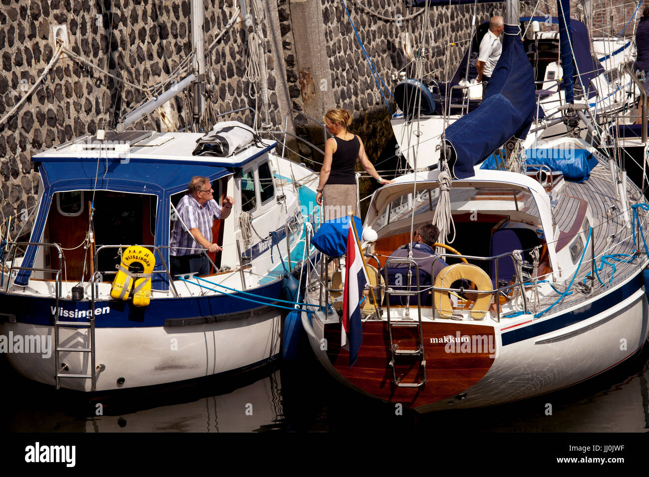 Europe, Netherlands, Zeeland, the village Veere on the peninsula ...