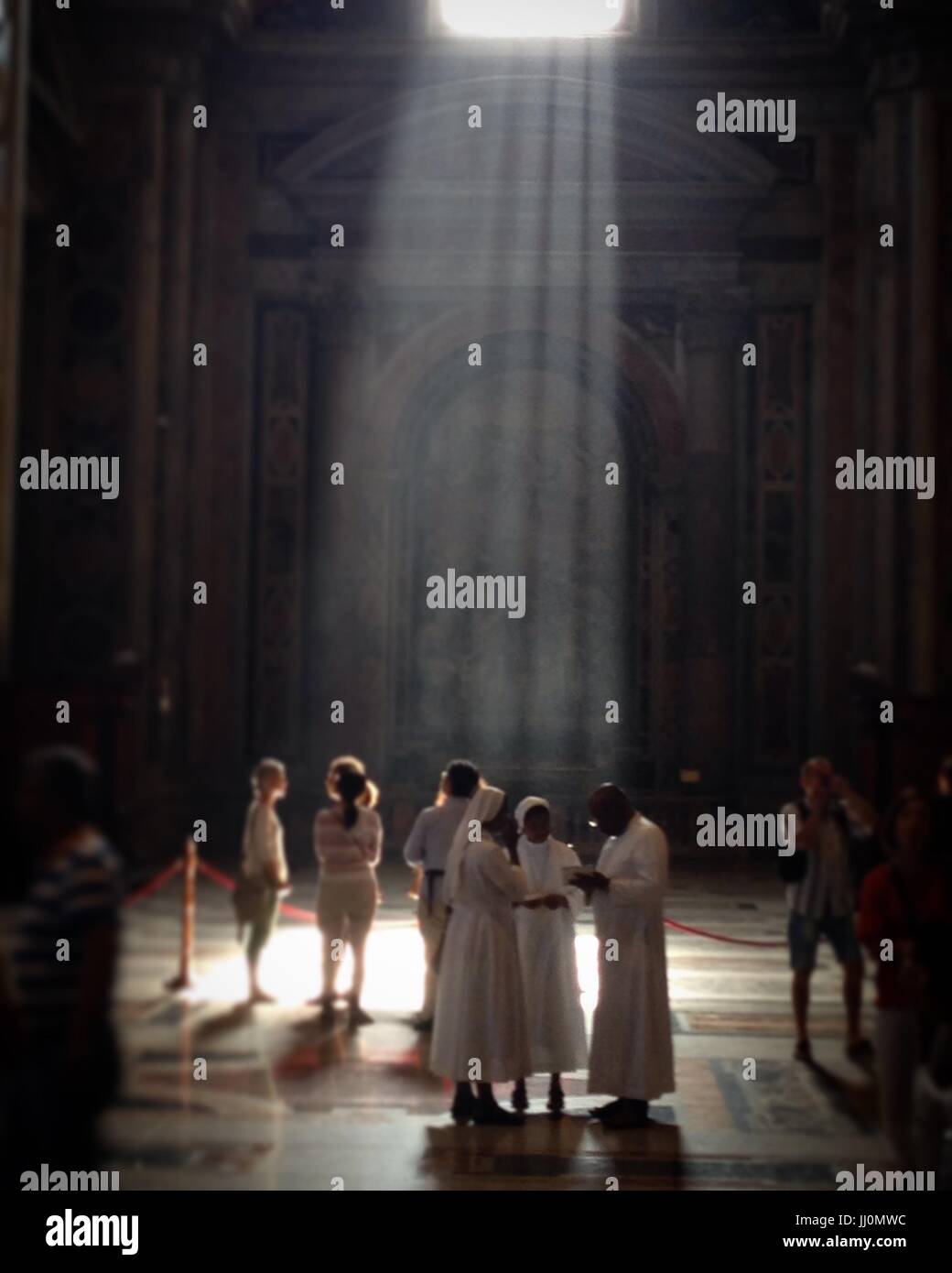 Italy, Rome, light beam inside the Pantheon Credit © Anna Retico ...