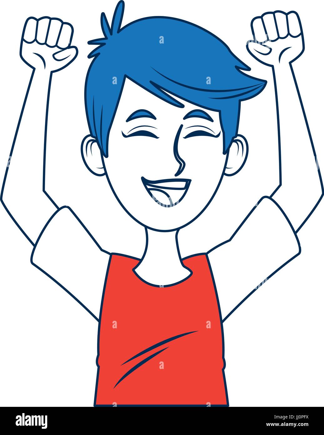 portrait happy boy student character person Stock Vector Image & Art ...