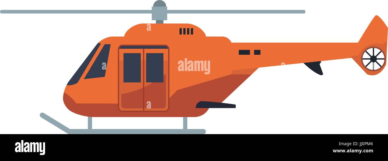 helicopter propelled vehicle rotor transport style Stock Vector Image ...
