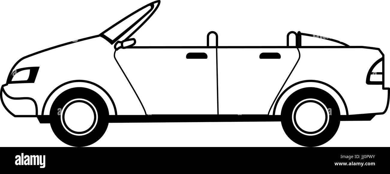 Car convertible profile Stock Vector Images - Alamy