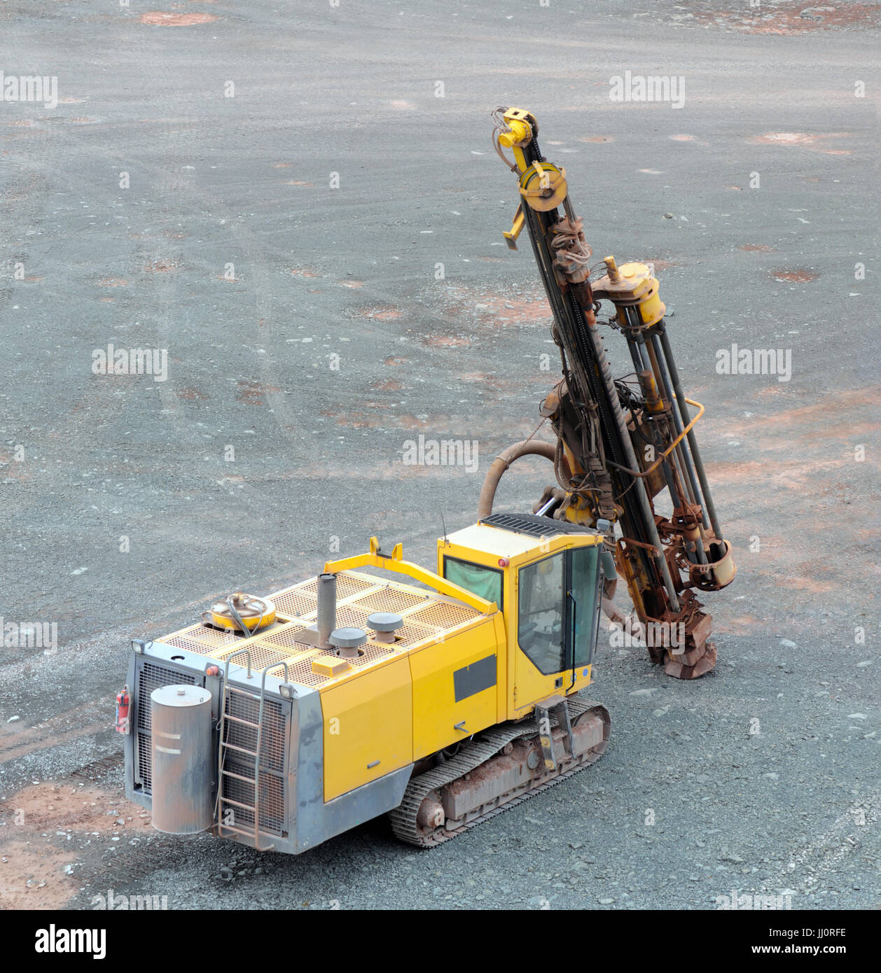 Driller in a quarry mine. mining industry Stock Photo - Alamy