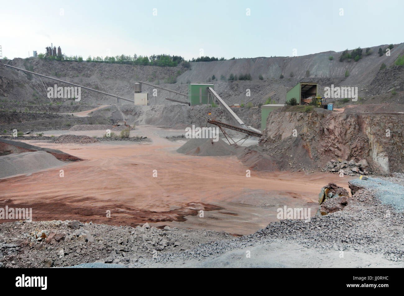 stonecrusher in a quarry mine. mining industry Stock Photo - Alamy