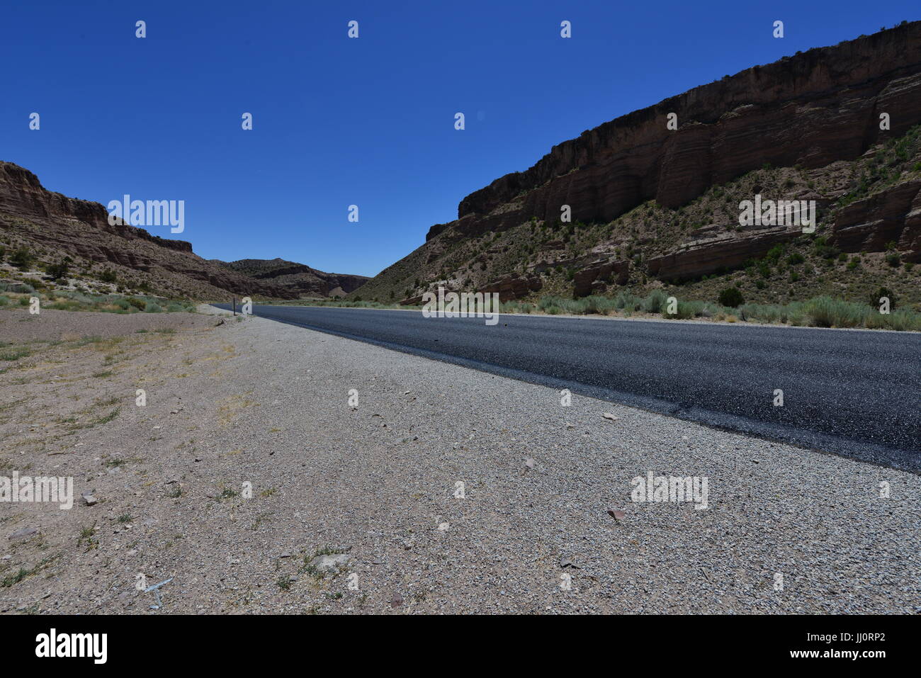 Brand new road on the US 53 Highway Stock Photo - Alamy