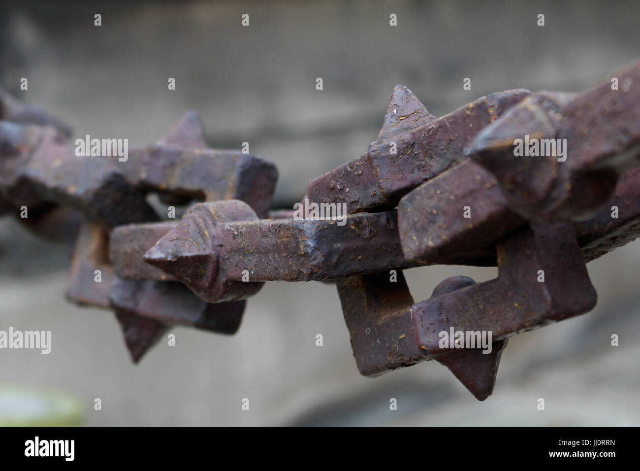 Big iron medieval chain Stock Photo - Alamy