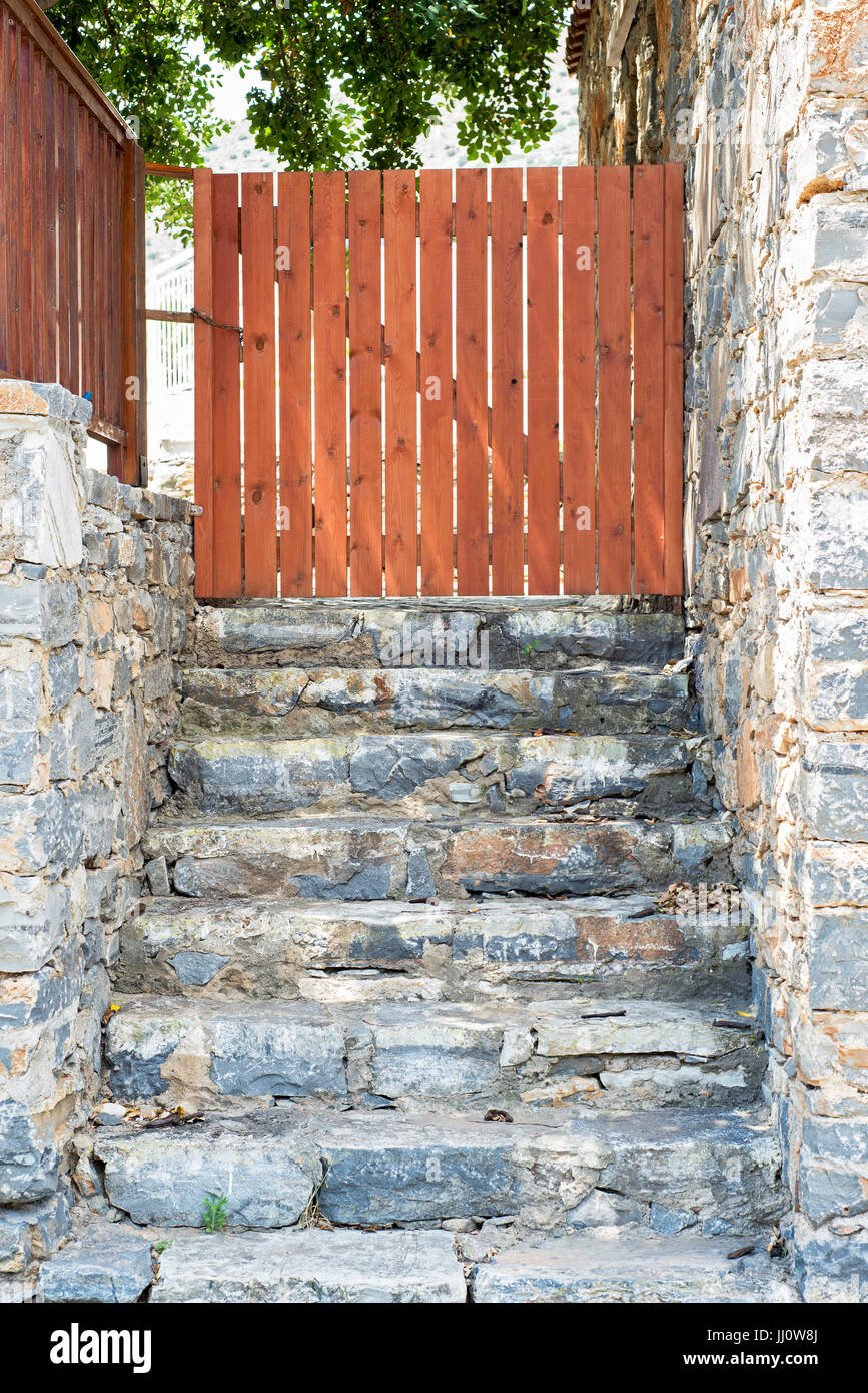 Entrance to the backyard Stock Photo - Alamy