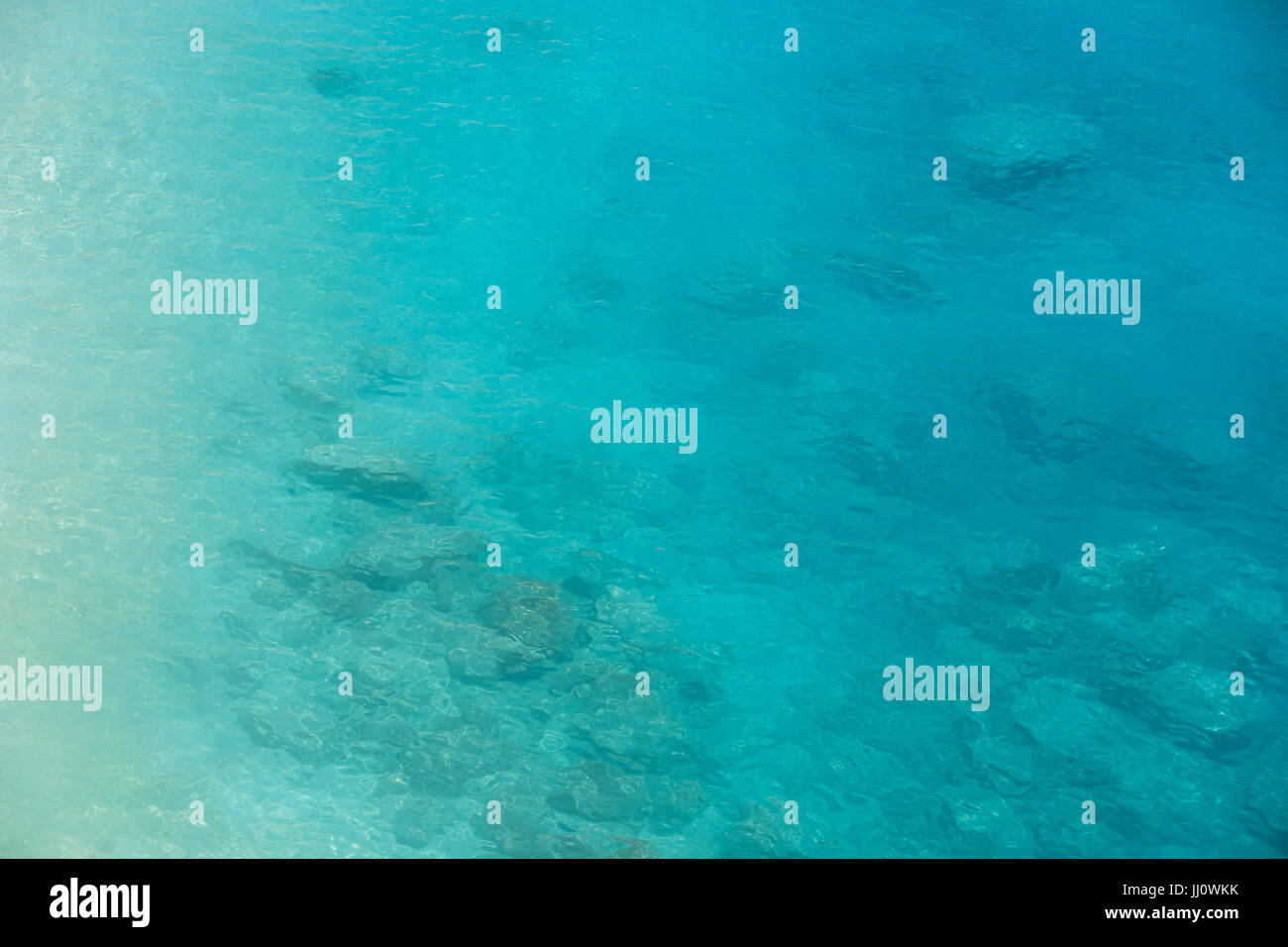 Transparent clean sea water off the coast, a gradient of blue from the ...