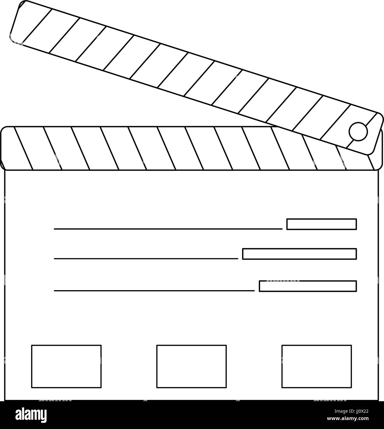 film maker clapper board action icon Stock Vector Image & Art - Alamy