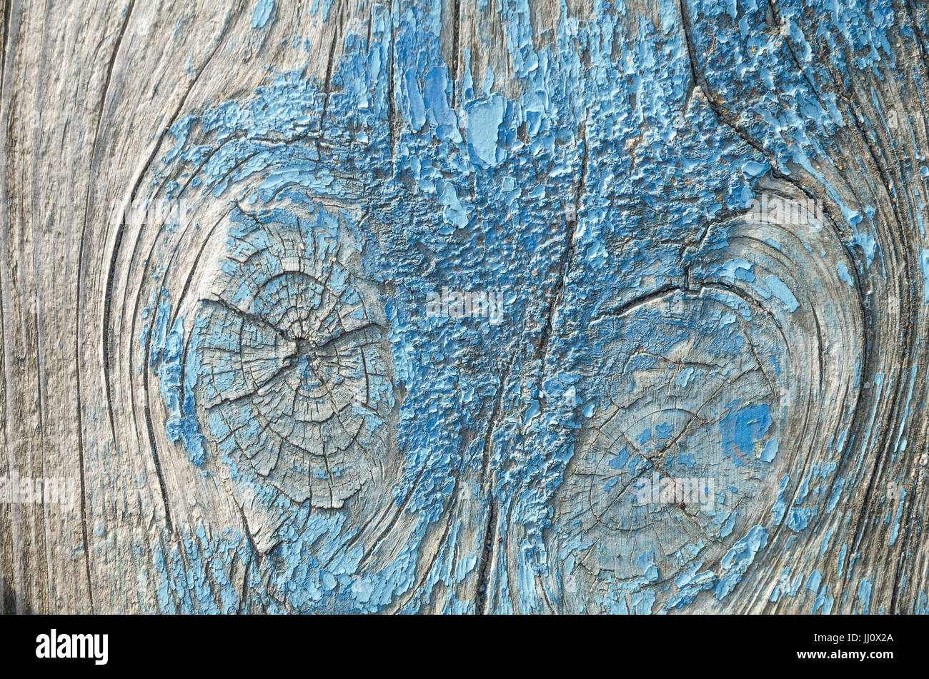 The texture is an old blue paint on the wood. The paint has disappeared ...