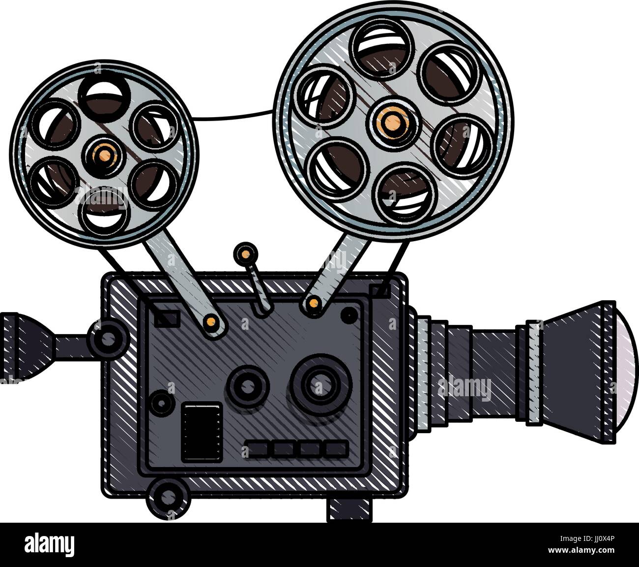 high detailed vintage film projector cinema icon Stock Vector Image ...